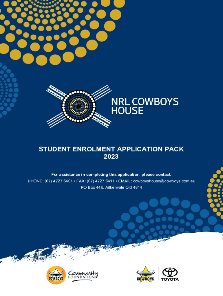 Fillable Online STUDENT ENROLMENT APPLICATION PACK Fax Email Print ...