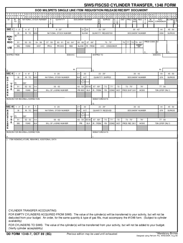 Fillable Online Figure 4. DD Form 1348-1 (DOD Single Line Item Release ...
