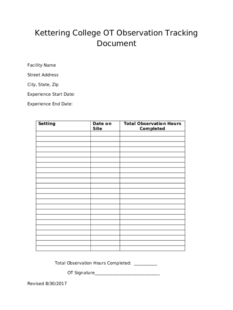 OT-Observation-Track-Sheet-8302017 Doc Template | pdfFiller