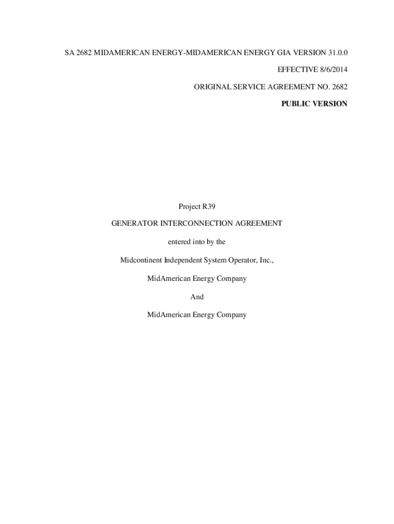 Fillable Online Appendix 6 FERC Electric Tariff Generator ...