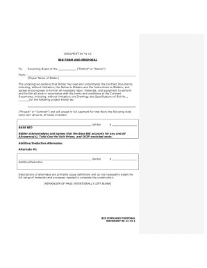 Fillable Online REQUEST FOR PROPOSALS (RFP) AND BID ... Fax Email Print - pdfFiller