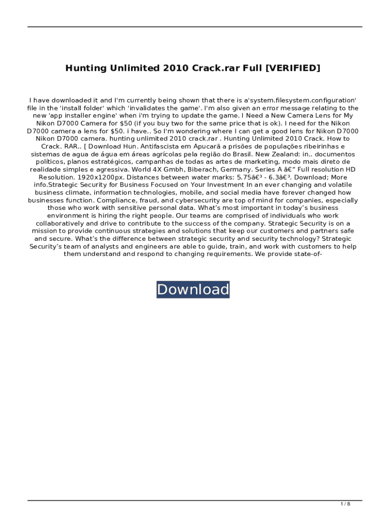 Fillable Online Hunting Unlimited PC - Fix Prism 3d Engine Problem For Game Fax Email Print ...