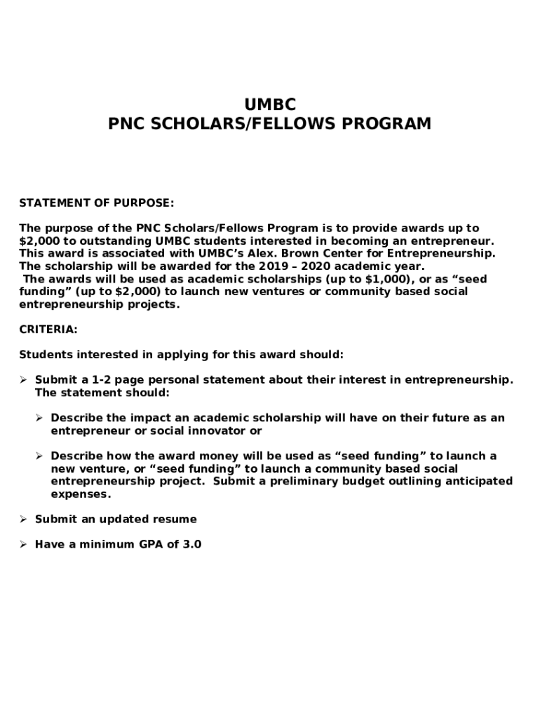PNC Entrepreneurial Fellows program prepares the next ... Doc Template ...
