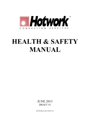 Fillable Online Health, Safety & E nvironment (HSE) MANUAL Fax Email ...