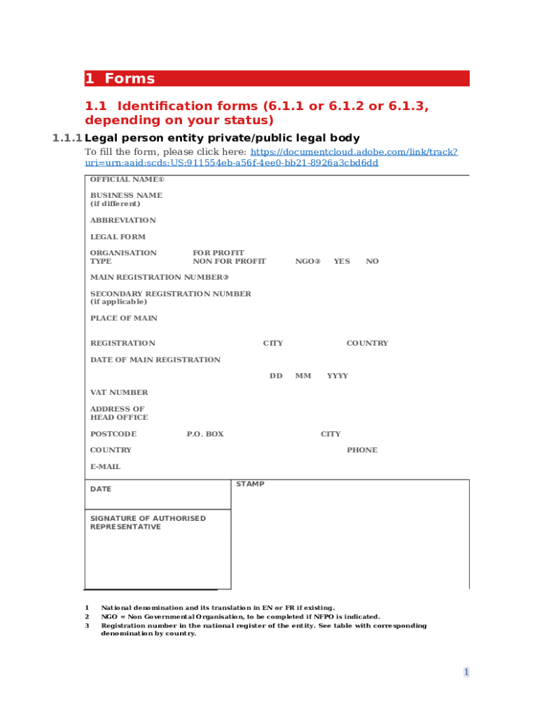 1 Identification s (6 Doc Template | pdfFiller
