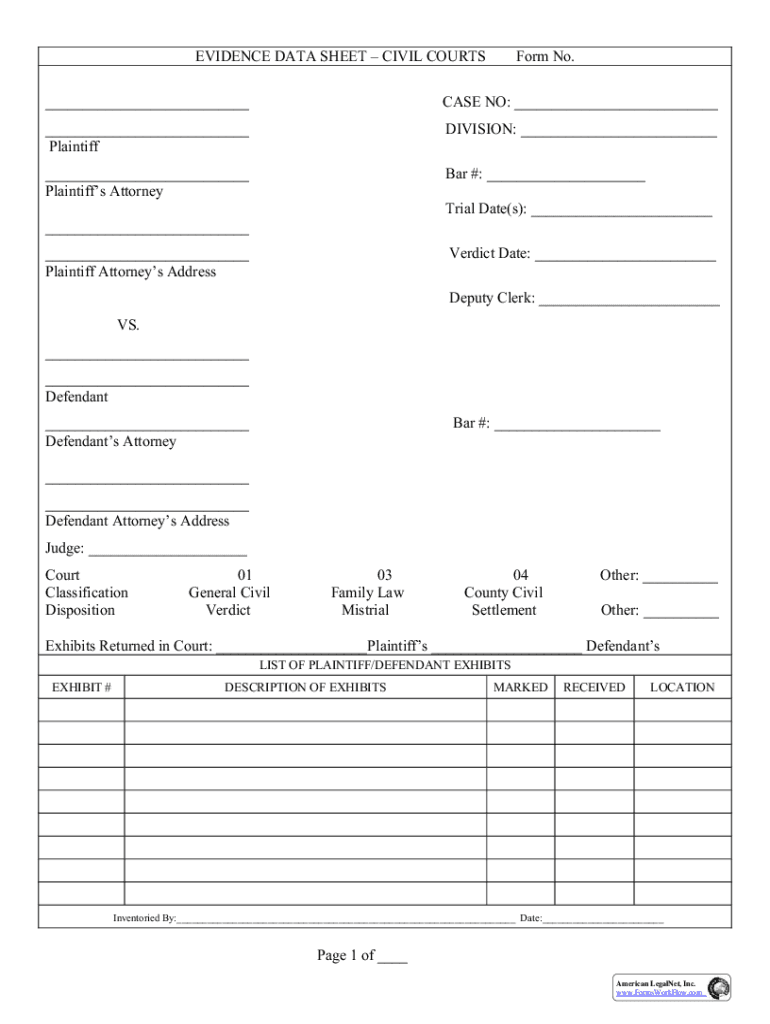 Fillable Online Barrett exhibit sheets.docx Fax Email Print - pdfFiller