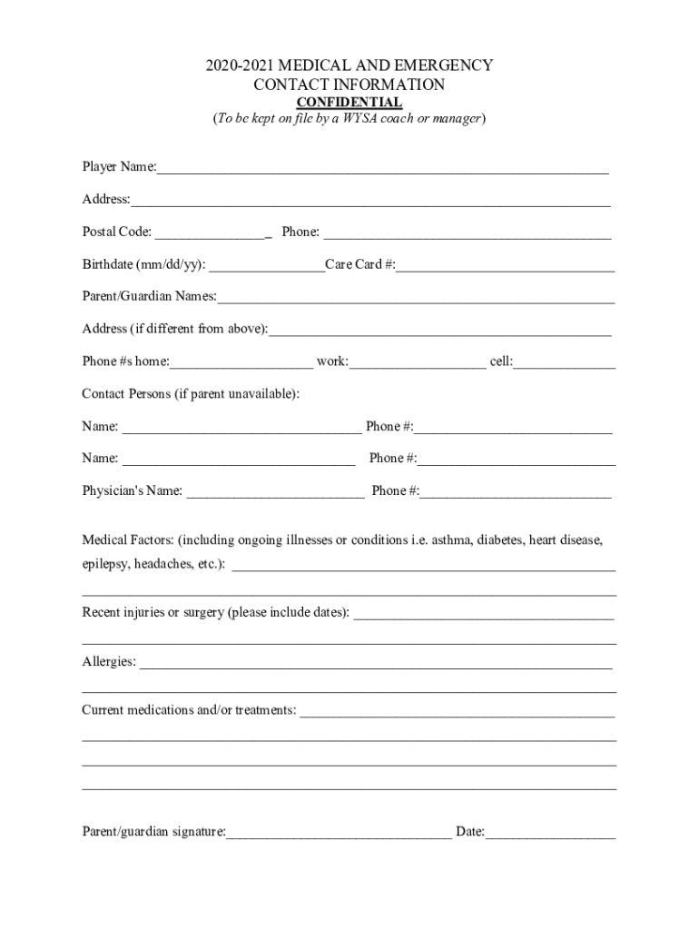 Fillable Online Birthdate (mm/dd/yy): Care Card #: Fax Email Print - pdfFiller