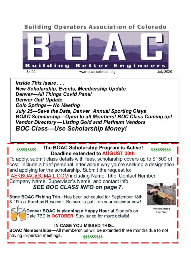 Fillable Online BOC ClassUse Scholarship Money! Fax Email Print - pdfFiller