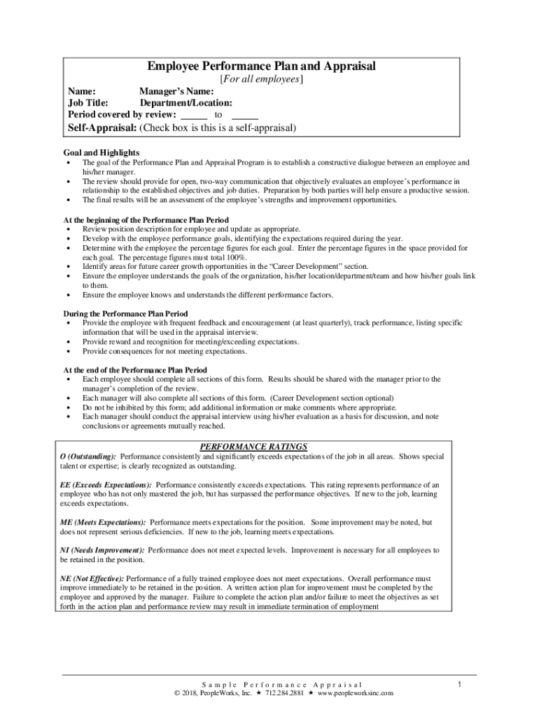 Fillable Online Performance Review Sample Form - With Leadership ...