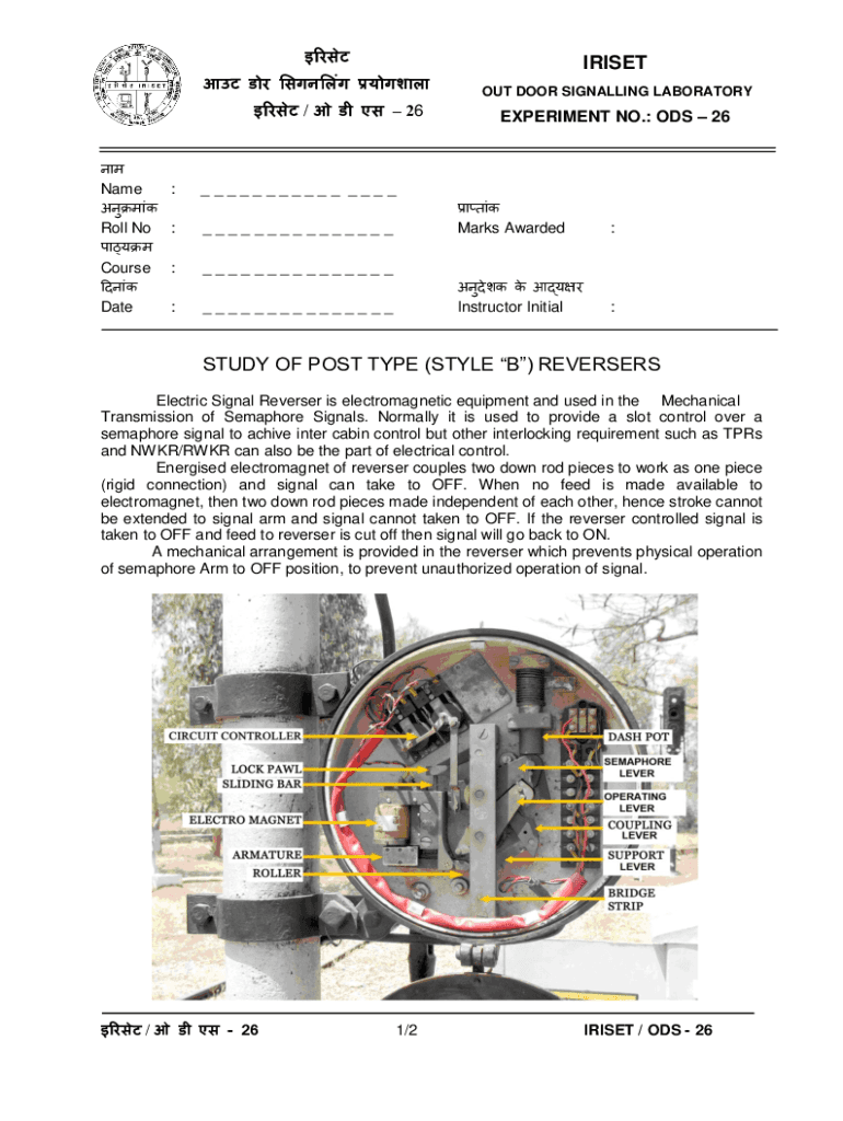 Fillable Online IRISET Railnet Website Fax Email Print - pdfFiller