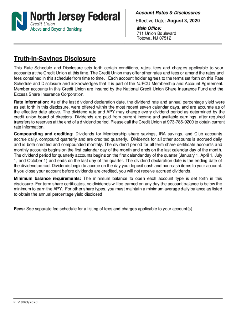 Fillable Online Certificate of Deposit Accounts Disclosures Fax Email ...