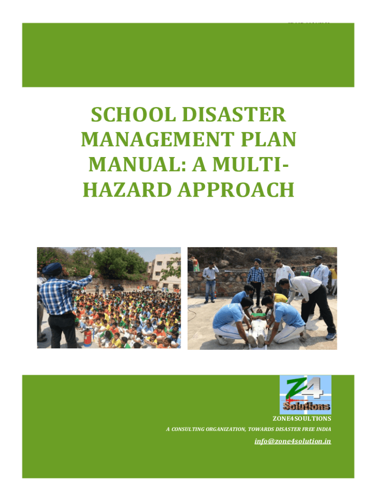 Fillable Online school disaster management plan manual: a multi Fax ...