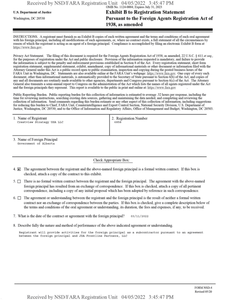 Fillable Online Foreign Agents Registration Act (FARA): An Overview Fax ...