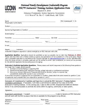 Fillable Online Thank you for applying!Family Development Credential ...