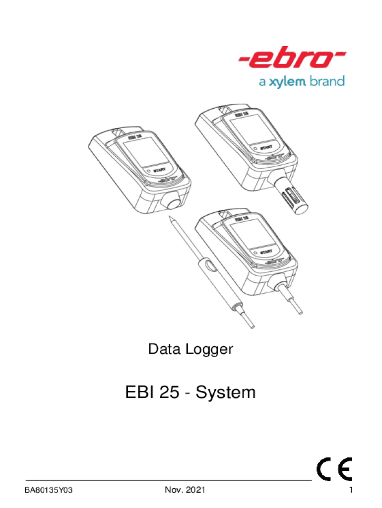 Fillable Online Wireless temperature and humidity data loggers, EBI 25 Fax Email Print - pdfFiller