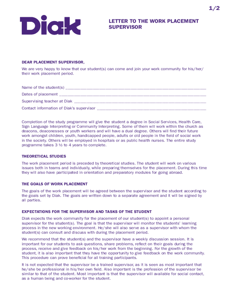 Fillable Online Letter to Supervisor .docx - Dear Mrs. Lewis I am writing... Fax Email Print ...