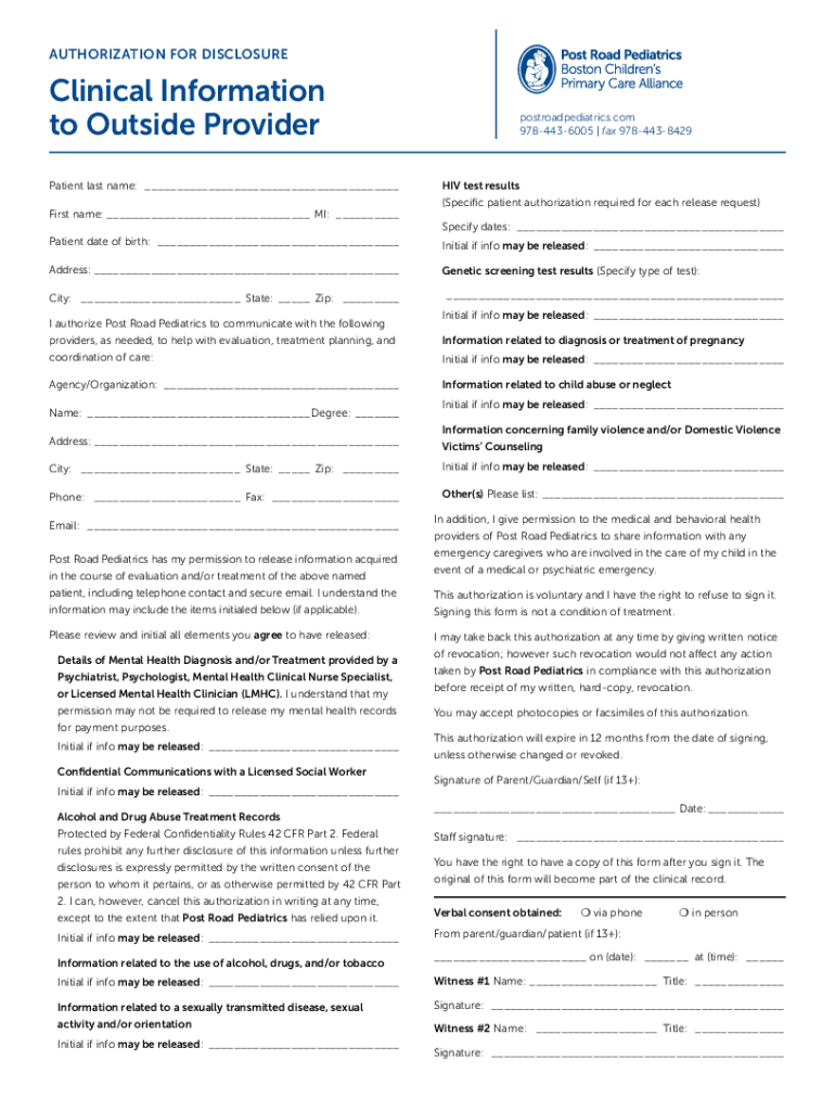 Fillable Online PATIENT AUTHORIZATION FOR PRACTICE TO RELEASE ... Fax ...