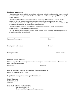 Fillable Online Protocol signature Fax Email Print - pdfFiller