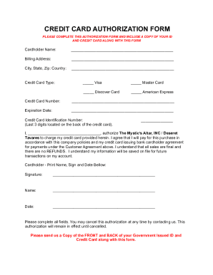 Fillable Online Step-by-Step Guide to Credit Card Authorization Form ...