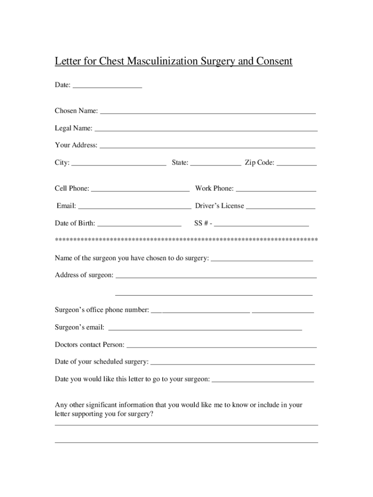 Fillable Online Sample-Gender-Non-Binary-Top-Surgery-Referral. ... Fax ...