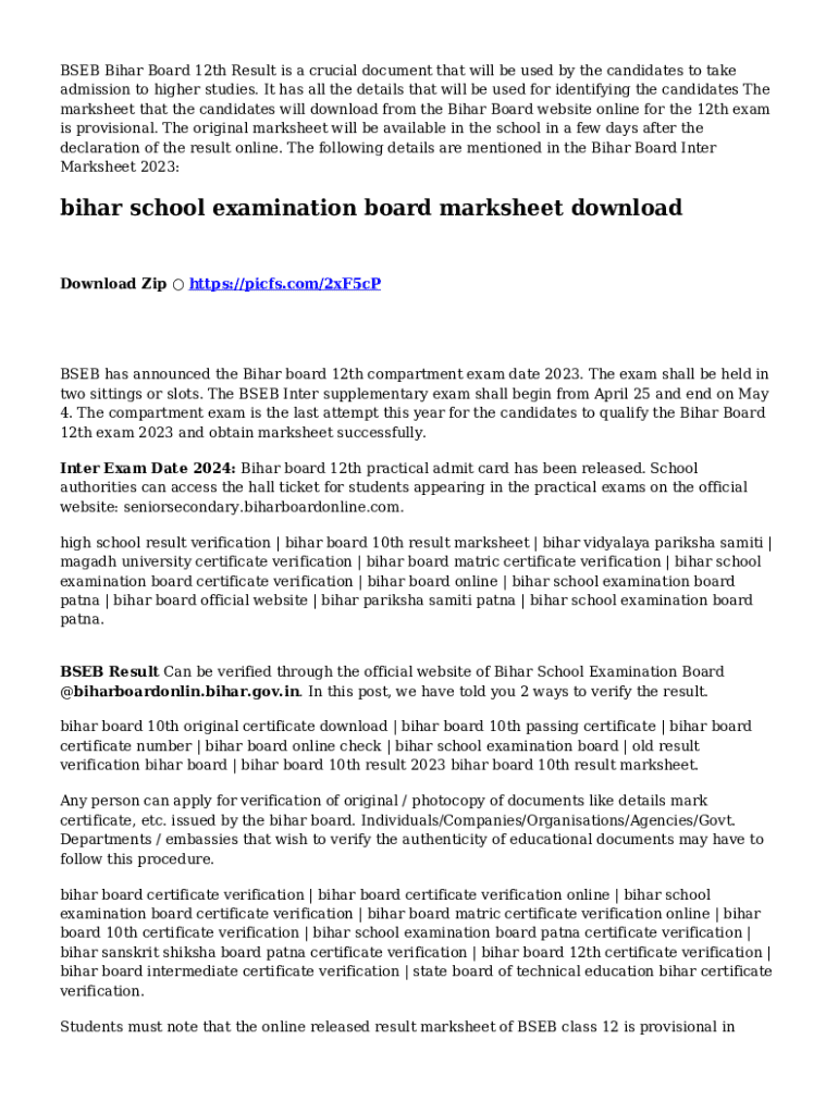 Fillable Online Bihar board issues examination guidelines for BSEB ...
