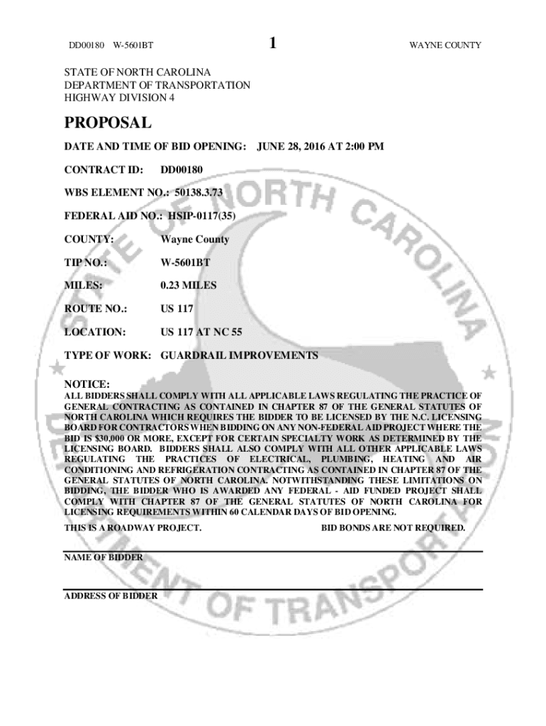 Fillable Online 03282023 Notice of Contractors Special Letting.pdf Fax Email Print - pdfFiller