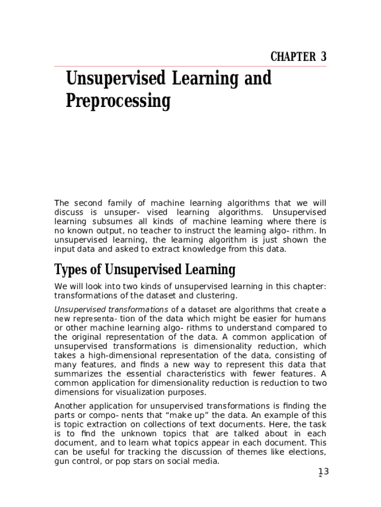 Unsupervised Learning: How Machines Learn on Their Own Doc Template | pdfFiller