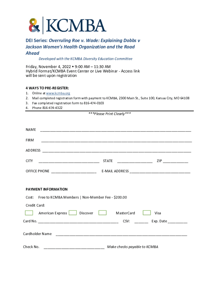 Fillable Online Roe v Wade, Dobbs, and the Future of Graduate Medical ...