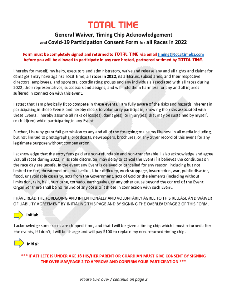 Fillable Online Consent Forms Required for Team Registration Fax Email Print - pdfFiller