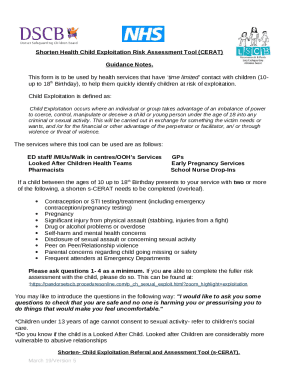 Surrey Child Exploitation Risk Assessment Tool (CERAT) Doc Template ...