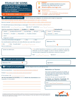 Remplissable En Ligne Feuille de soins : comment la remplir et l ...