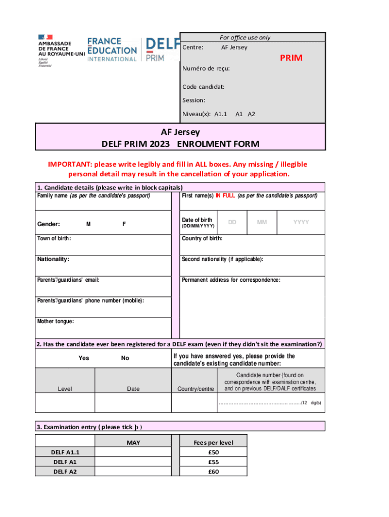 Fillable Online 2022 DELF Prim form AF Jersey.xlsx Fax Email Print ...