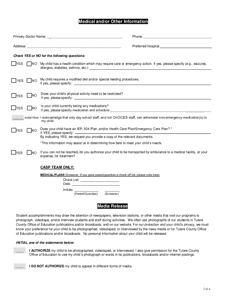Fillable Online CASP REGISTRATION FORM 2022-2023 ...