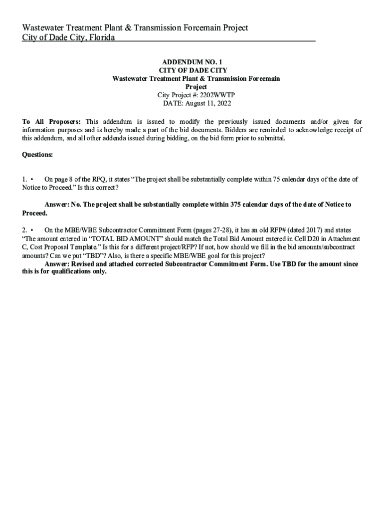Fillable Online Dade City gets $1.75M to relocate, upgrade wastewater ...
