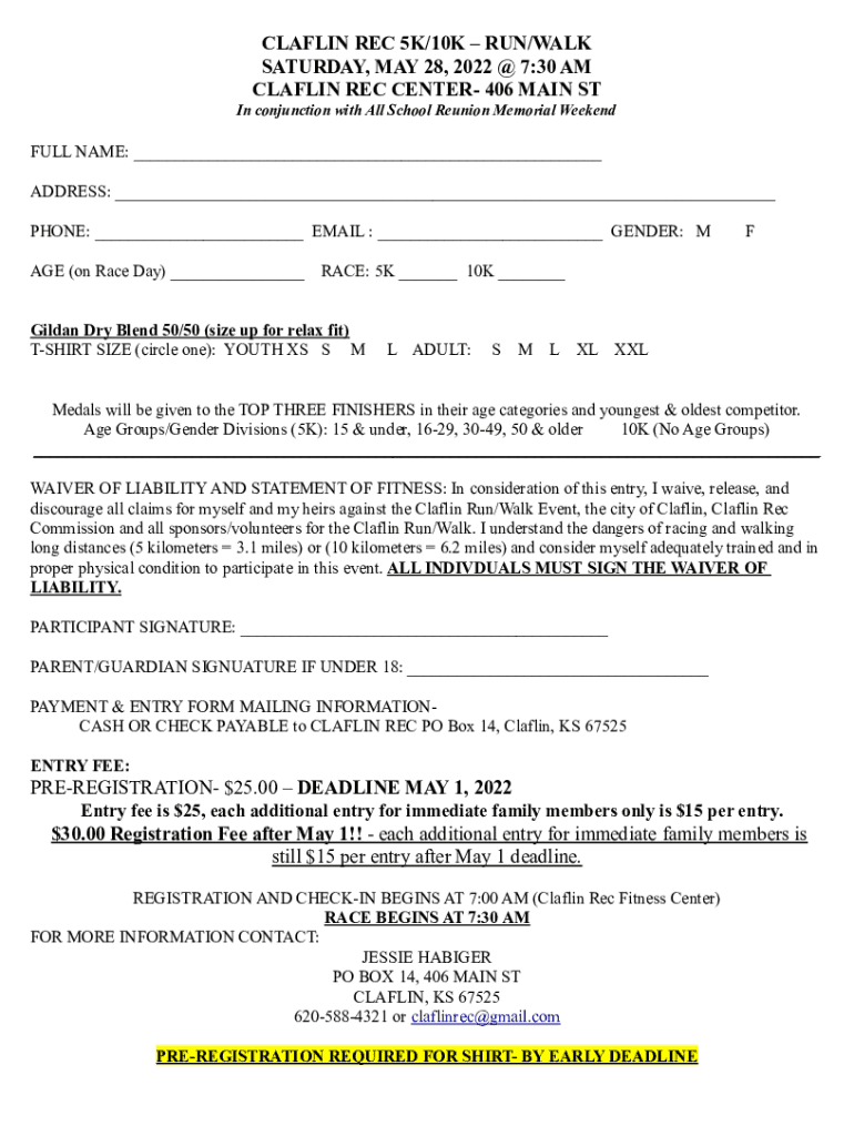 Fillable Online Resolution Run 5K, 10K & Half MarathonJanuary 11, 2025 ...