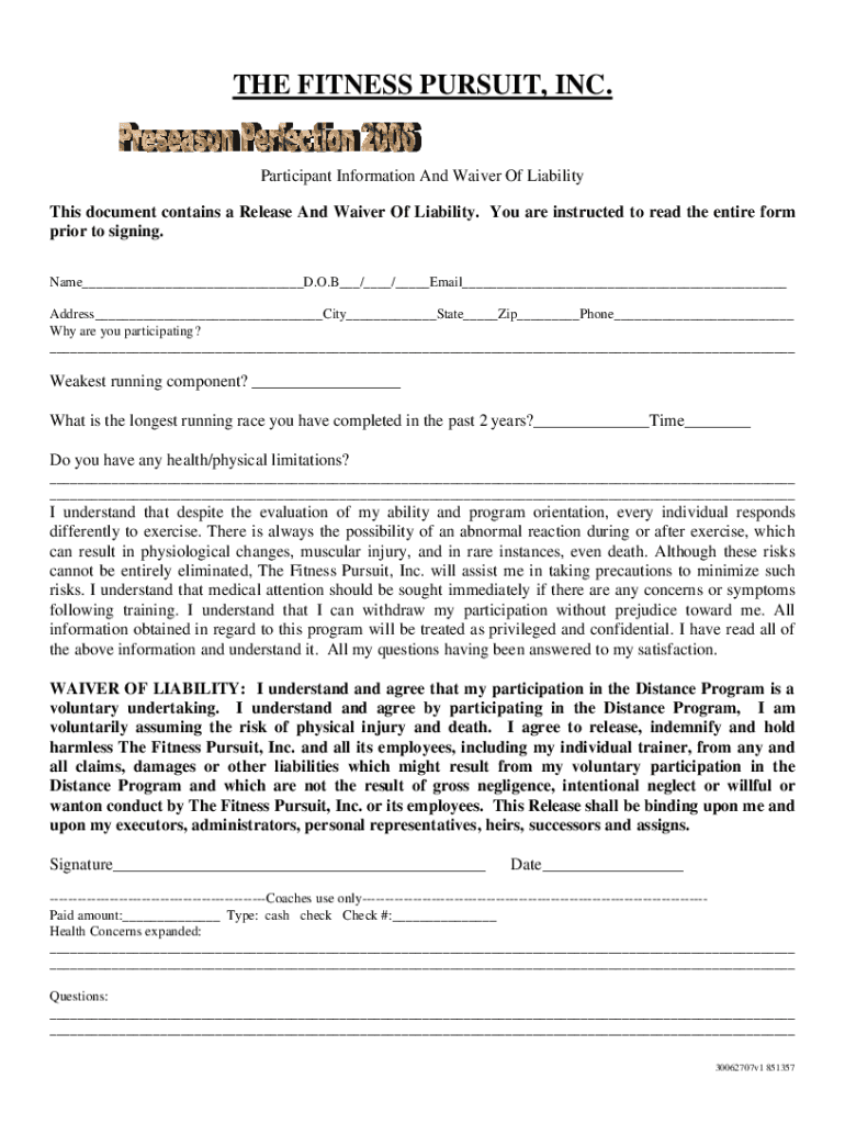 Fillable Online Waiver Agreements: Not Worth the Paper They're Written ...