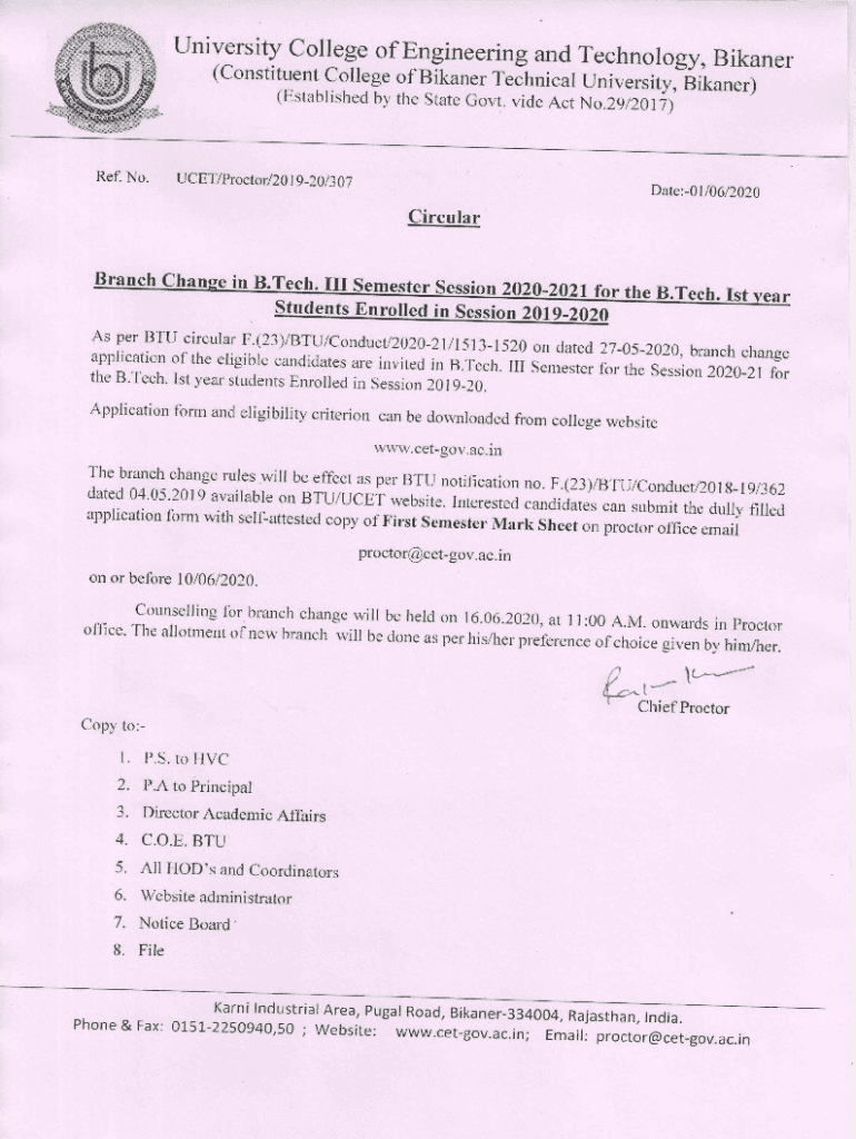 Fillable Online cet-gov ac Application cum Registration Form for Special Round ... Fax Email ...