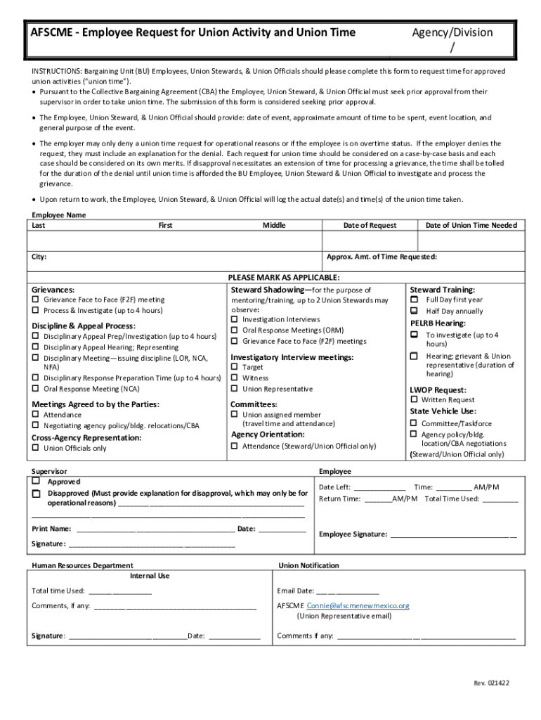 Fillable Online CD-032800 Leave Request and Approval TRACKED CHANGES need to get updated forms ...