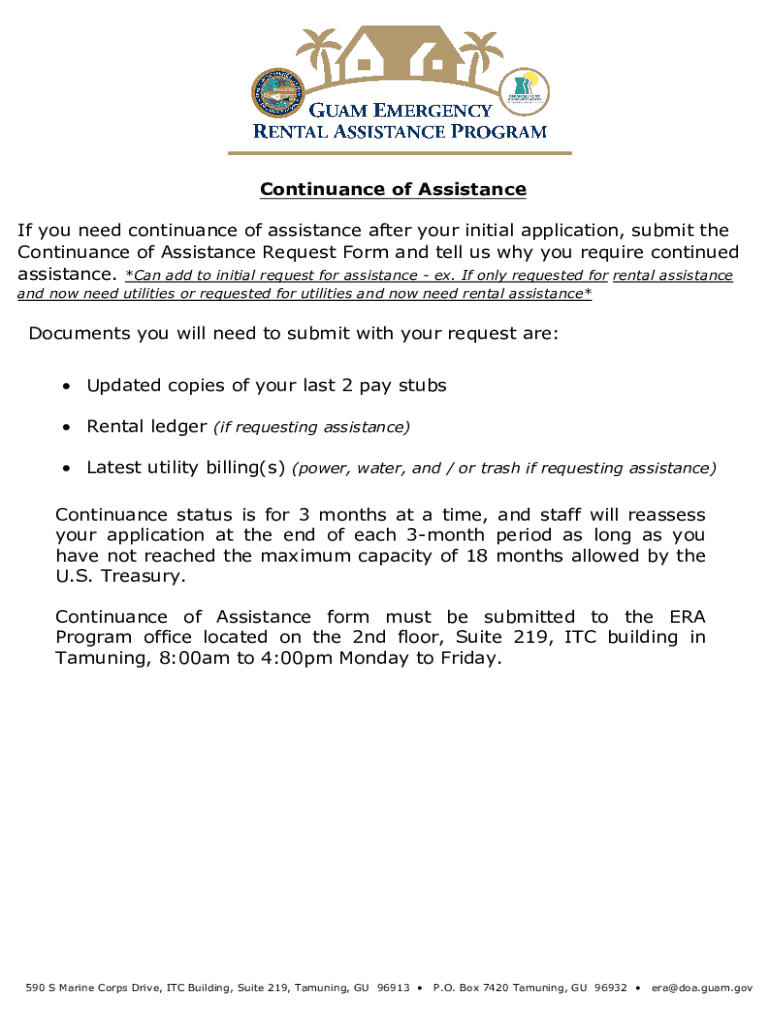 Fillable Online doa guam application for continuation of guardianship ...