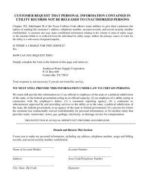 Fillable Online YOU CAN NOW REQUEST THAT PERSONAL ... Fax Email Print - pdfFiller