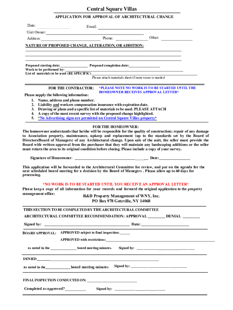 Fillable Online Approval for the request of Cambridge of Novi, LLC, for ...