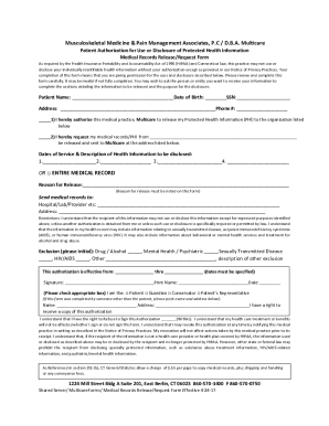 Fillable Online Multicare Medical Release -Request form 4-24-17 Fax ...