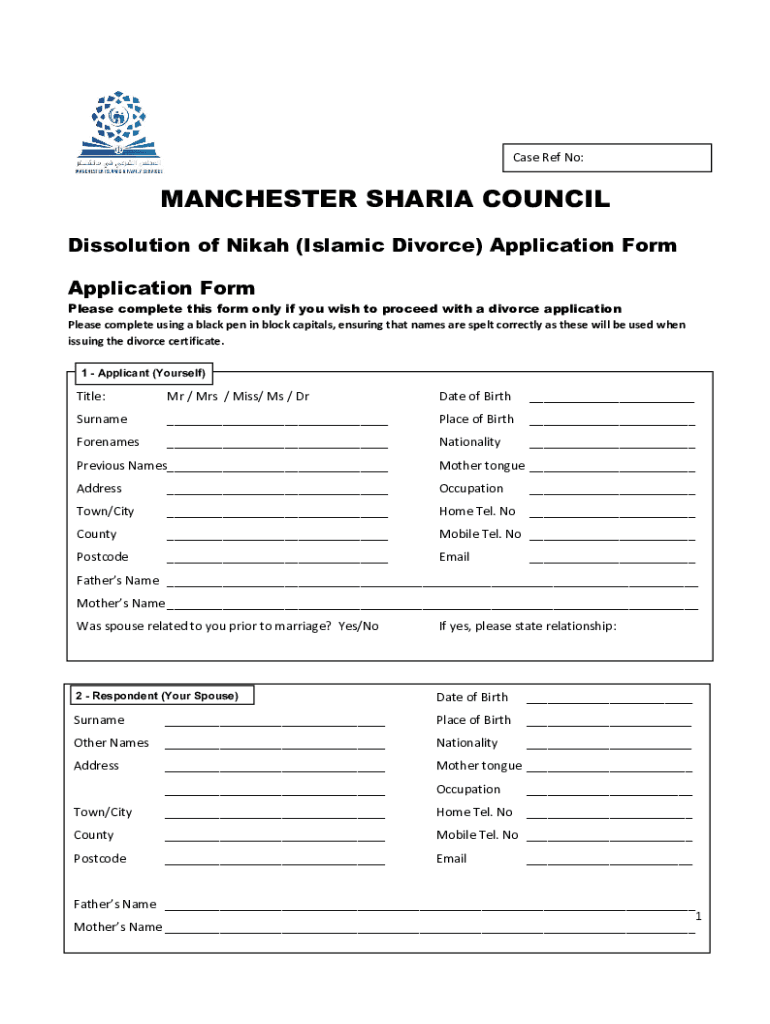 Fillable Online Islamic Divorce Letter Sample - Fill Online, Printable ...
