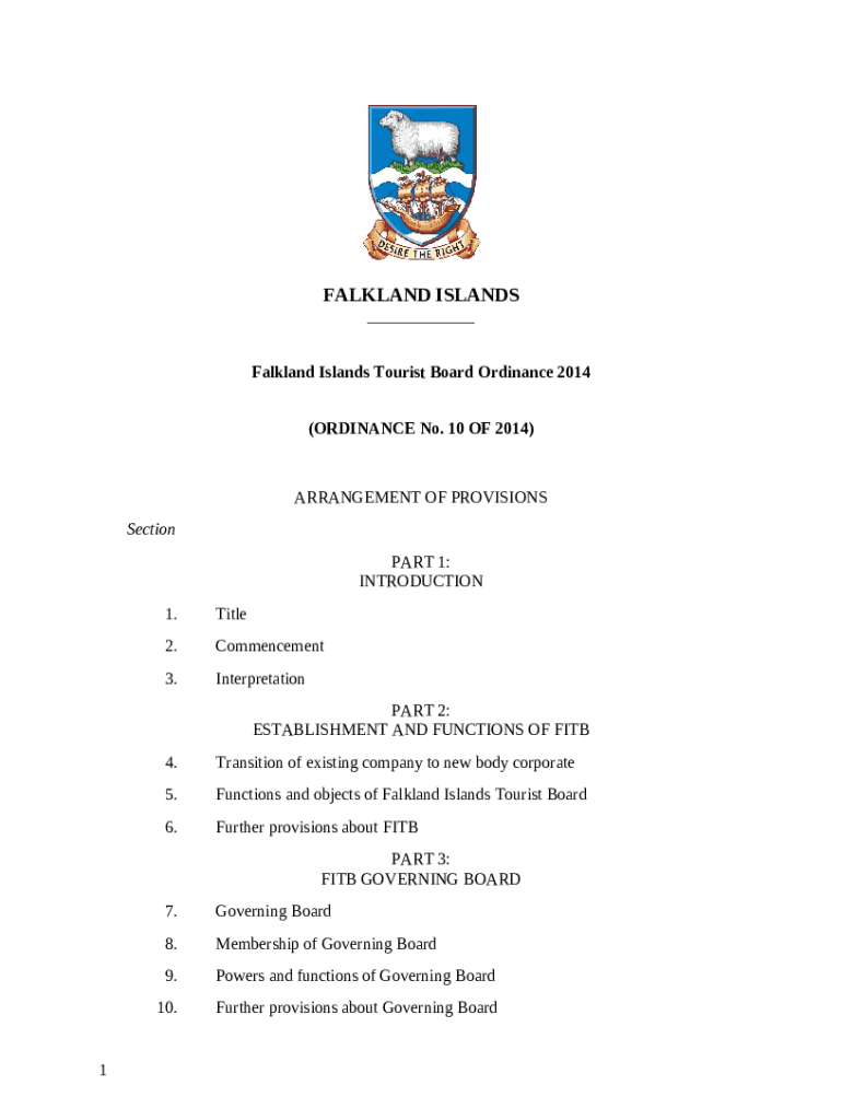 Falkland Islands Tourist Board - Exhibitor Details Doc Template | pdfFiller
