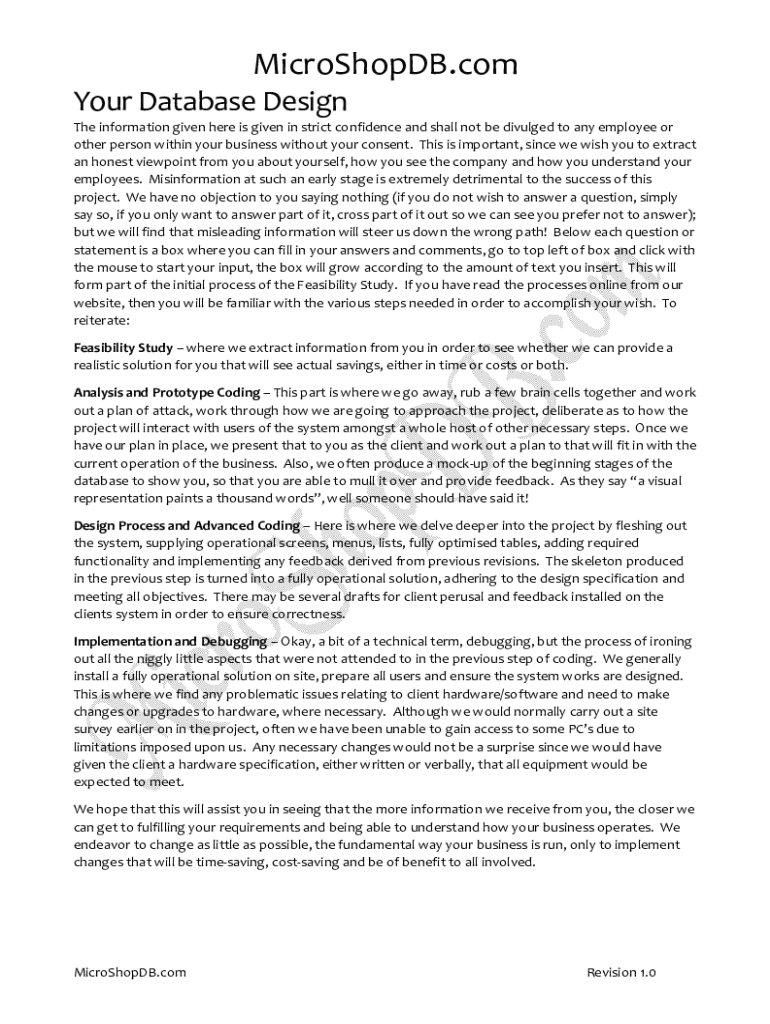 Fillable Online Designing a database structure for companies and stock ... Fax Email Print ...