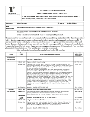 THE RAMBLERS - East Berks Group Walks Programme: January – April 2020 ...
