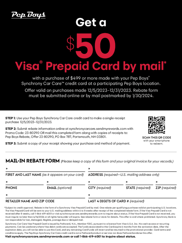 Fillable Online Pep Boys Synchrony Car Care Rebate Form Fax Email Print ... Fillable Online Pep Boys Synchrony Car Care Rebate Form Fax Email Print ...