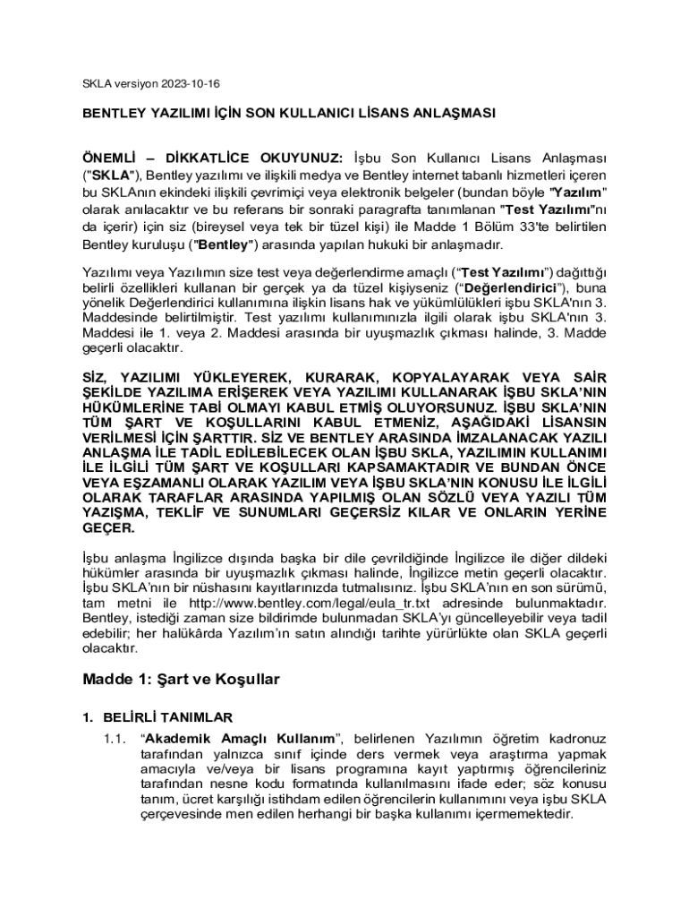 Fillable Online End User License Agreement (EULA.PDF) Fax Email Print - pdfFiller