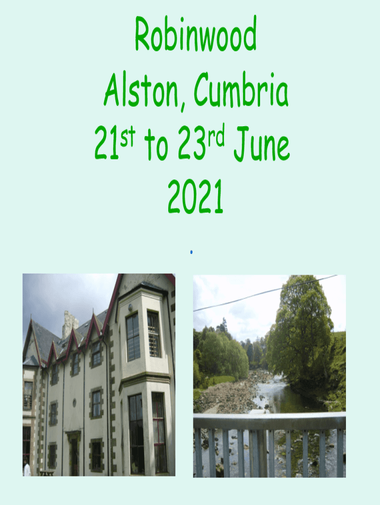 Fillable Online Robinwood Outdoor Activity Centre Fax Email Print ...