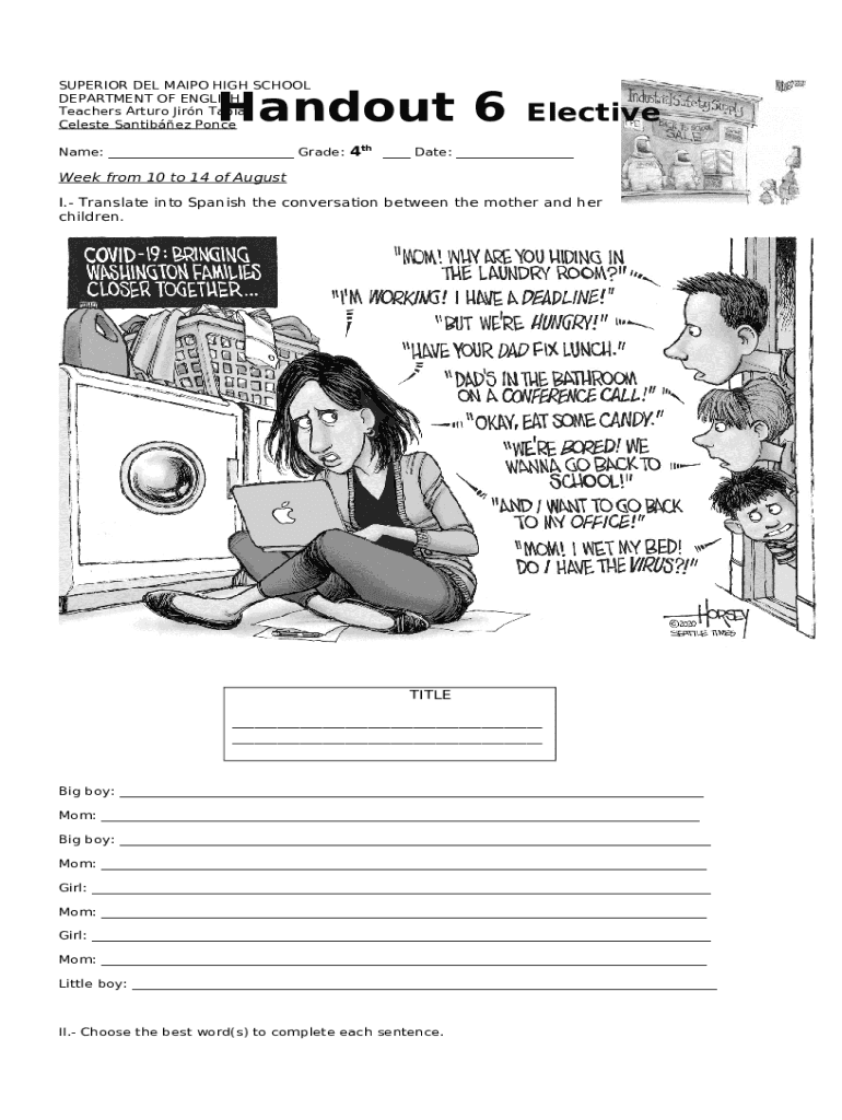 Handout 6 Elective Doc Template | pdfFiller